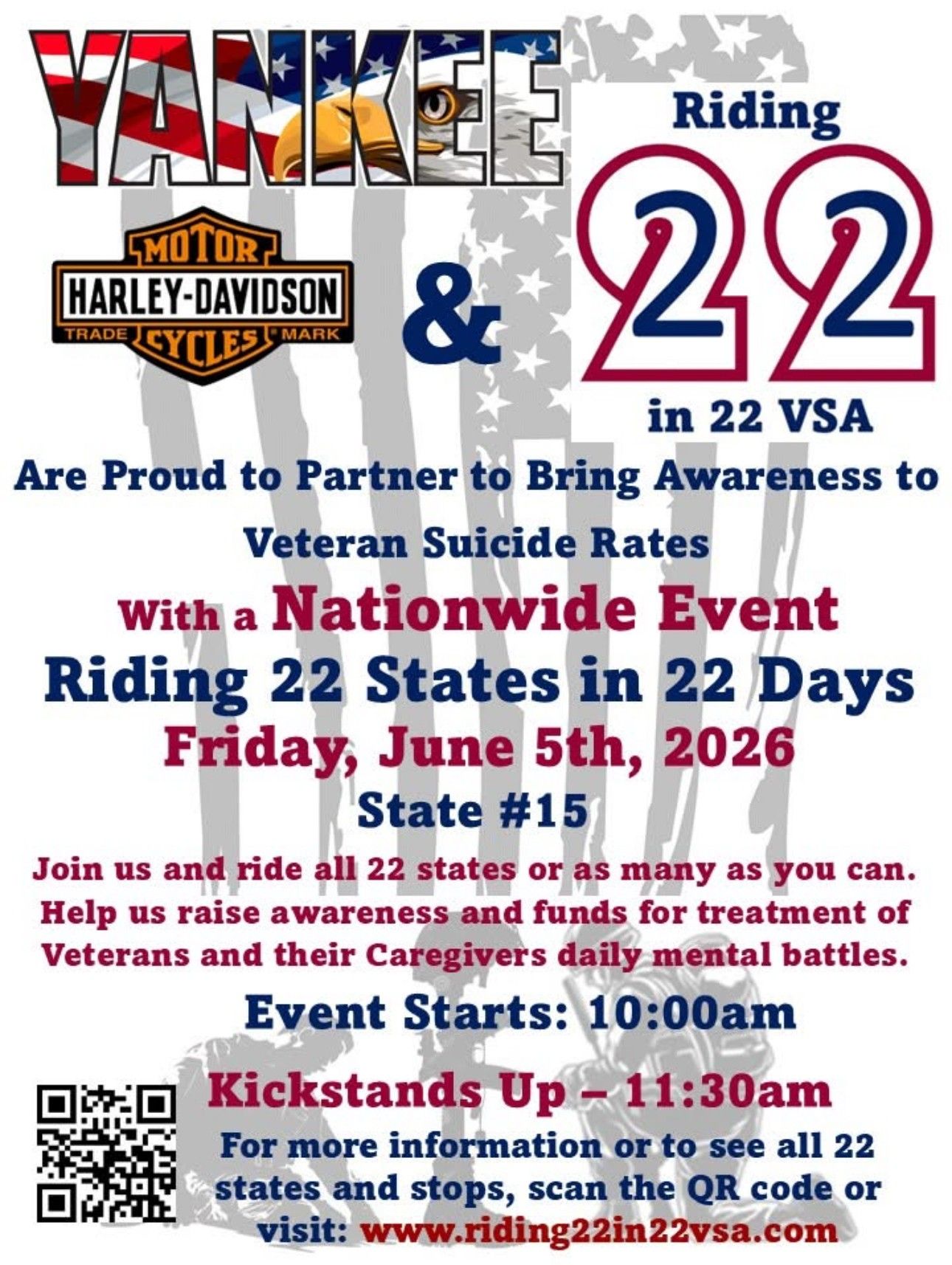 Yankee Harley-Davidson- Veteran Suicide Awareness Ride - The Haymond ...